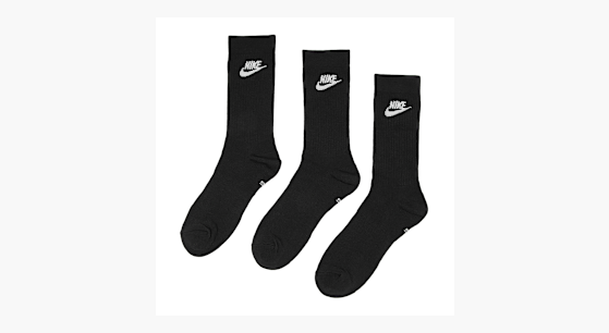 Kaufe Nike Sportswear Everyday Essential Crew Socks (3 Pack) in schwarz ...