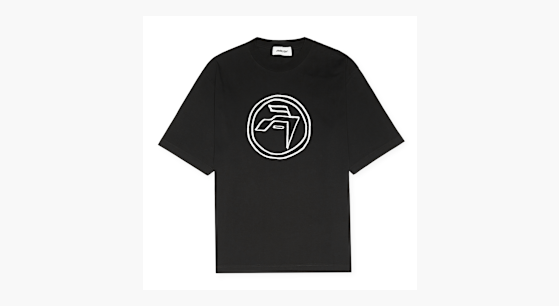Buy Ambush Hand Drawn Emblem T-Shirt in black | BMAA007S24JER0011001 at ...