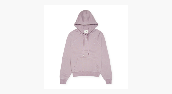 Buy AMI PARIS Boxy Hoodie in purple | USW240.JE0091-504 at MBCY