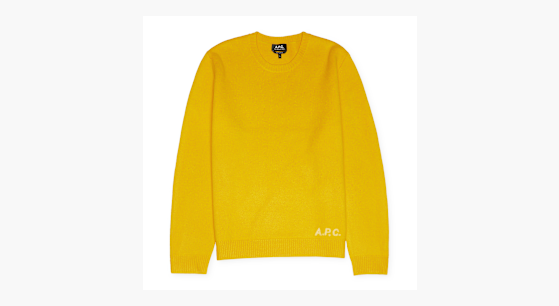 Buy A.P.C. Pull Edward in yellow | WVBDK-H23059-DAA | solebox