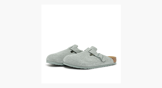 Buy Birkenstock Boston LEVE sandcastle in grey | 1029212 at MBCY
