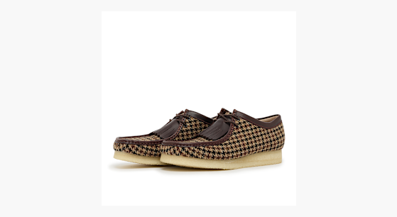 Buy Clarks Originals Wallabee Harris Tweed Pack in multi-colour ...