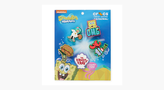 Buy Crocs Spongebob 5pc Pack Jibbitz in multicolor | 10010012 | solebox