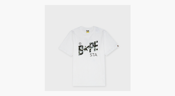 Kaufe A Bathing Ape Screen Camo Bape Sta Tee in weiß | 001TEM301040MWHT ...