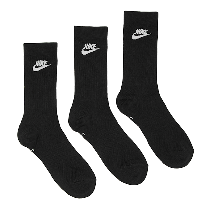 Kaufe Nike Sportswear Everyday Essential Crew Socks (3 Pack) in schwarz ...