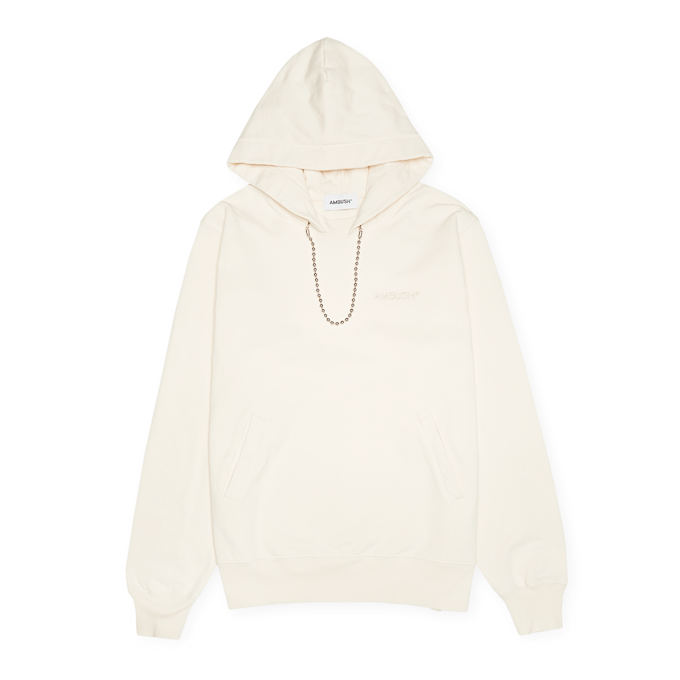 Buy Ambush Ballchain Hoodie in Tofu Tofu | BMBB001S24FLE0013131 | solebox